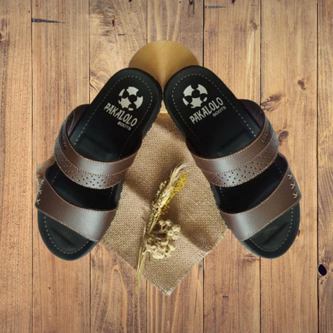 Jual [PAKALOLO] Sandal pria dari material kulit design keren dan mewah ...