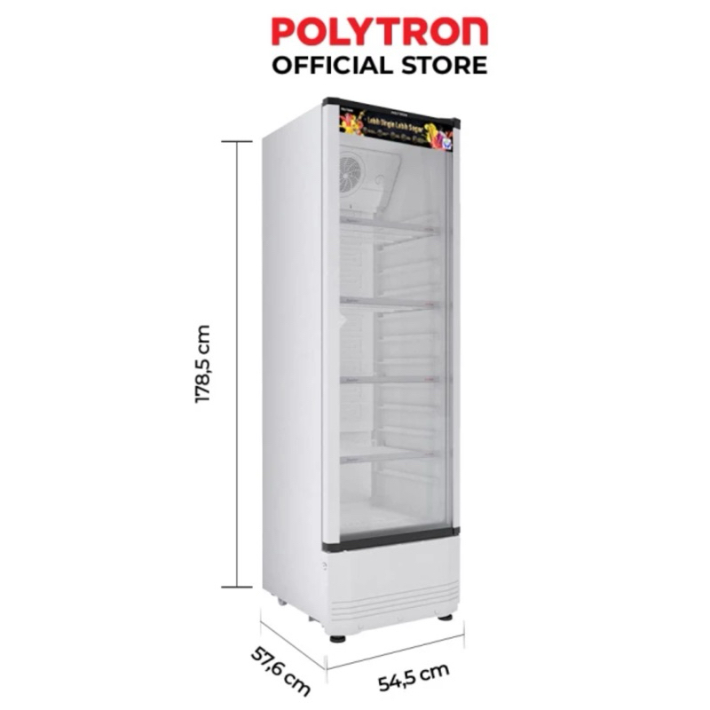 Jual Showcase POLYTRON Scn 230 kaps 280 liter 4ralk | Shopee Indonesia