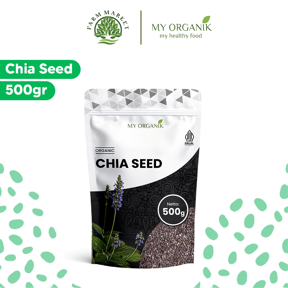 Jual My Organik Chia Seed Organic untuk Diet Black Cia Seed Organik ...