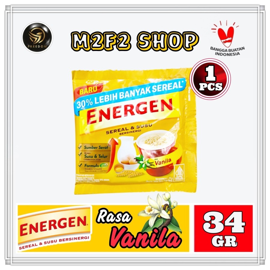 Jual Energen Sereal dan Susu Bersinergi Rasa Vanila | Vanilla Sachet ...