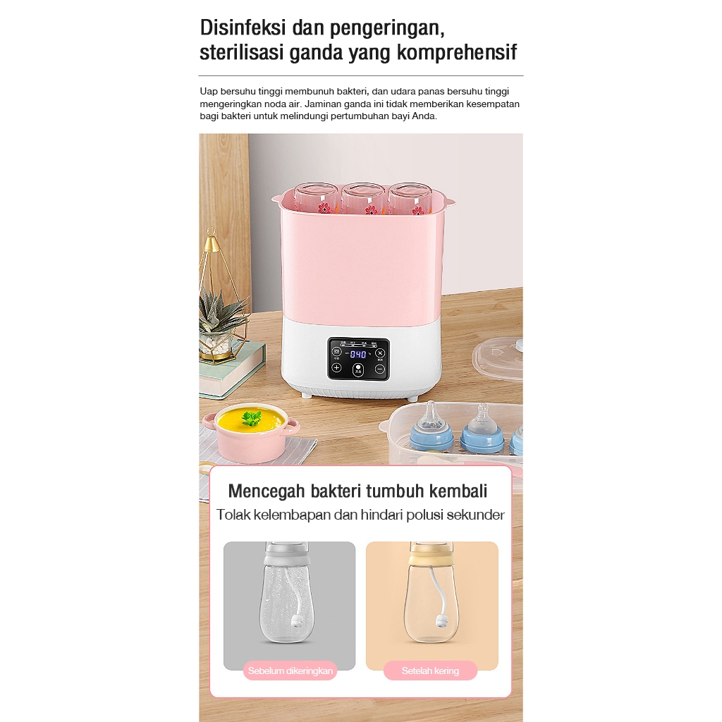 Jual Phlinice Sterilizer Botol Bayi Bottle Warmer 4 in 1 Kapasitas ...