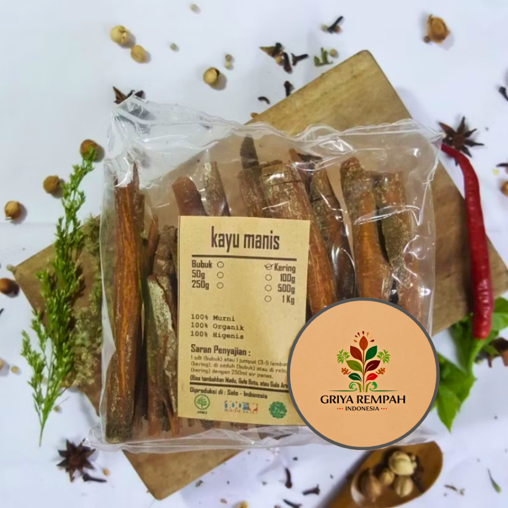 Jual KAYU MANIS KERING 100 GRAM Asli - Ramuan Rempah Alami Berkualitas ...