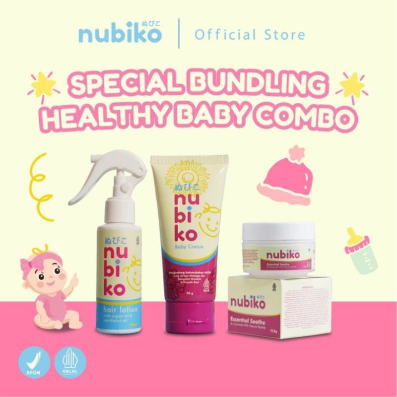 Jual Nubiko skincare Anak Baby Cream essential soothe hair lotion ...