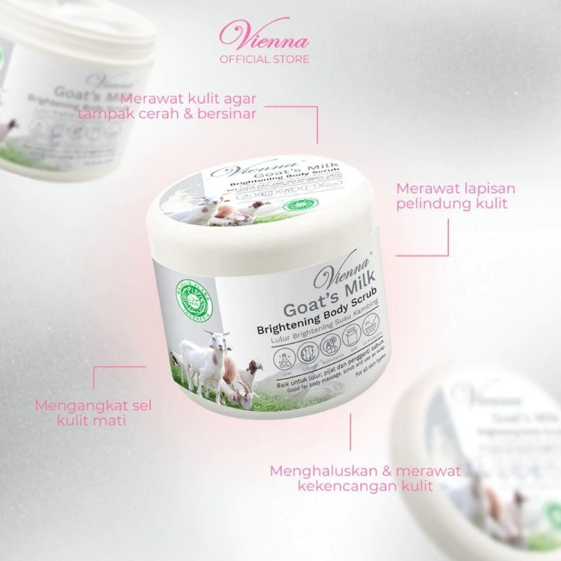 Jual Vienna Goat's Milk Body Scrub - Lulur Susu Kambing Brightening ...