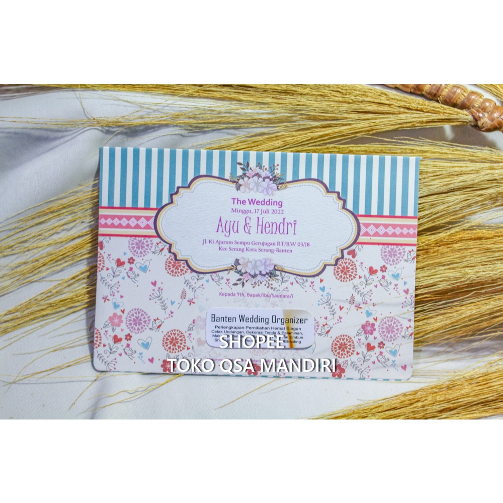 Jual Cetak Surat Undangan Lipat 2 Size M (A4) Isi 1 Pack 100 Lbr | Shopee Indonesia