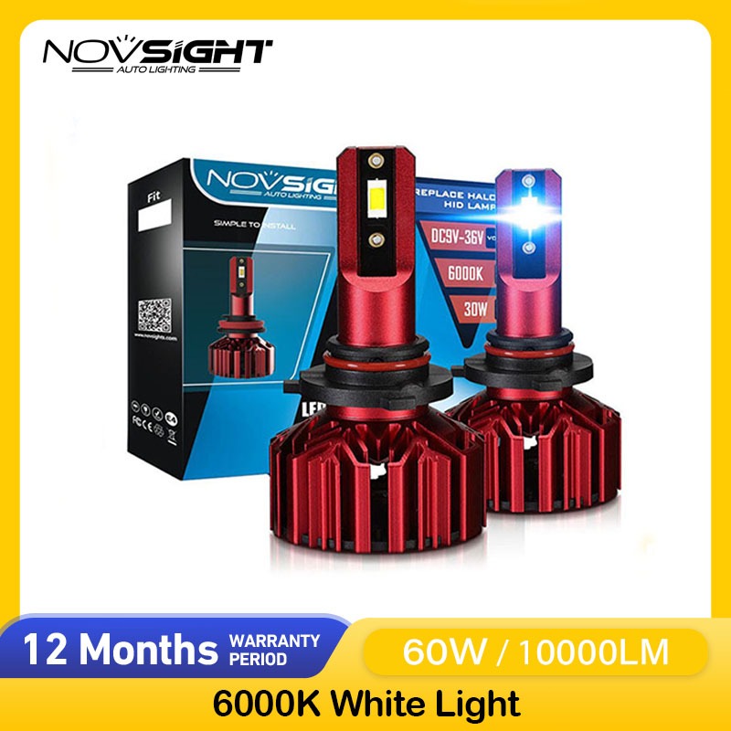 Jual Novsight N11S Car LED Headlight 60W 10000LM 6000K Conversion Kits Car Light Bulb 2 Pcs ...