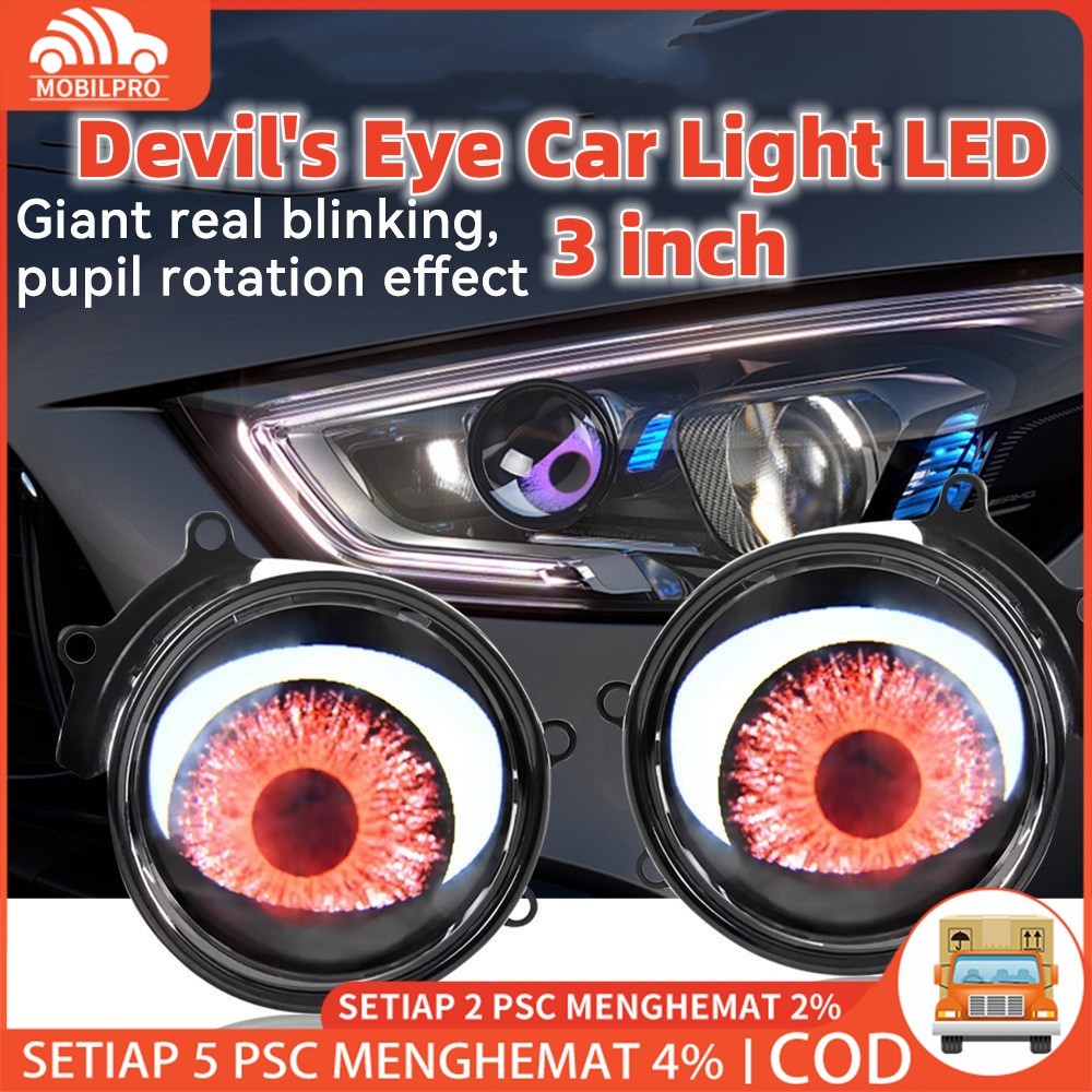 Jual 1Pcs biled wst 3 inch DC12V 55W Lensa Lampu LED Projector Projie ...