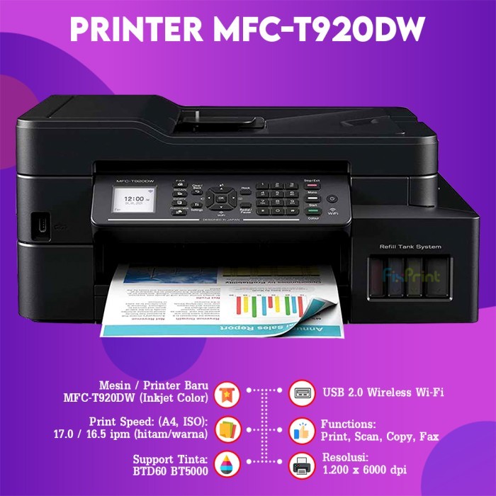 Jual FixPrint Printer Brother Inktank T426W DCP-T720DW T220 T520W T420W ...