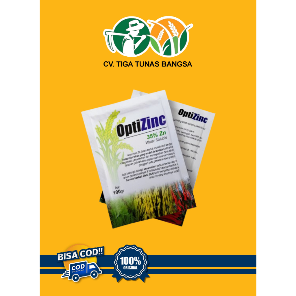 Jual Optizinc Pupuk Nutrisi 35% 100 Gram Memperbaiki Pertumbuhan dan ...