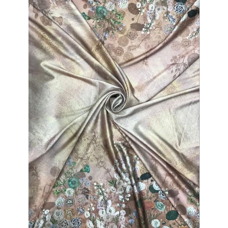 Jual Saten Motif / Satin motif / Armany silk Premium bunga meteran ...