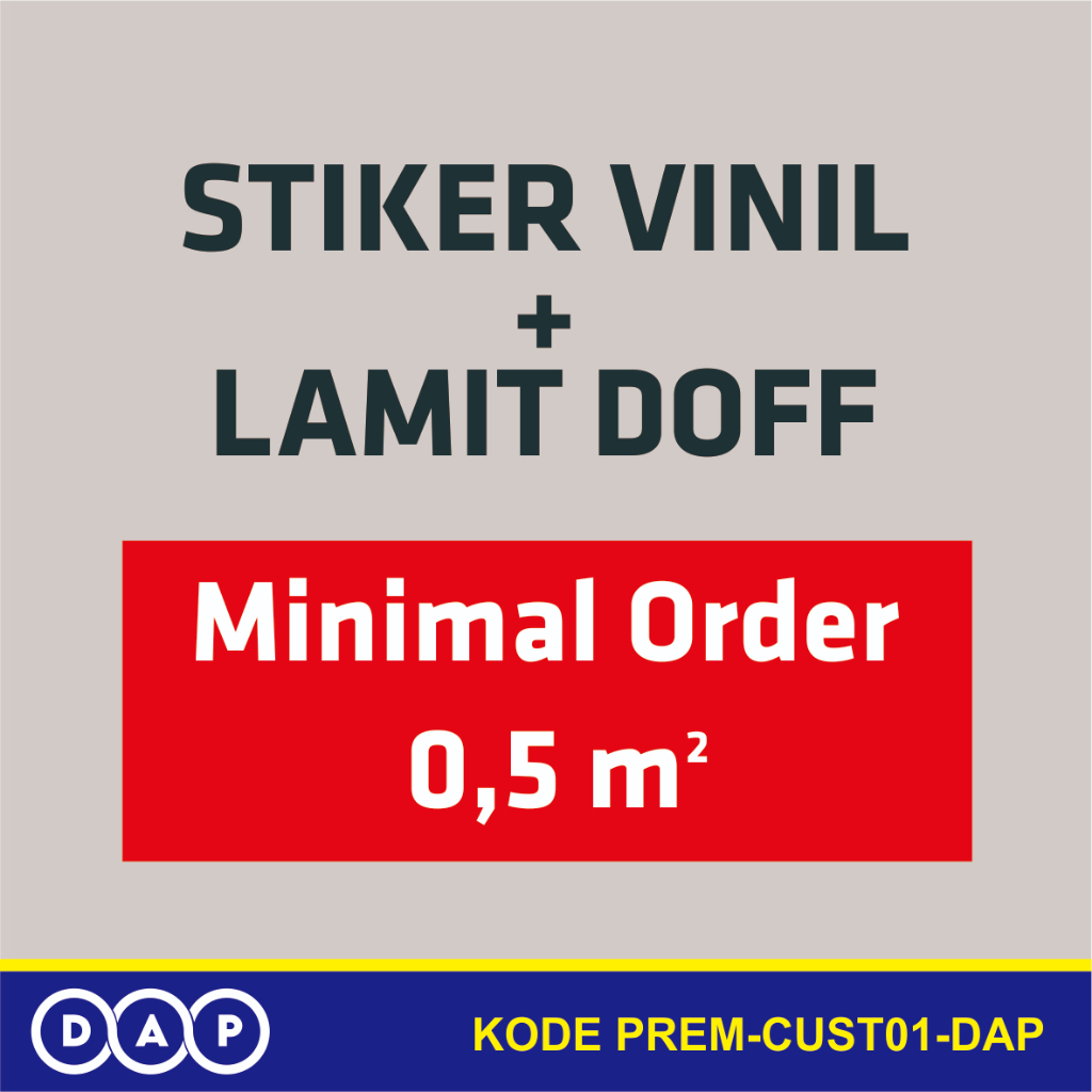 Jual PREM-CUST001 - Stiker PVC + Lamit DOFF - Label UMKM, Logo Produk ...