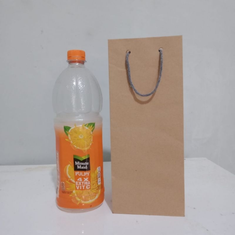 Jual paperbag botol / paperbag kado / paperbag sovenir botol 1 liter ...