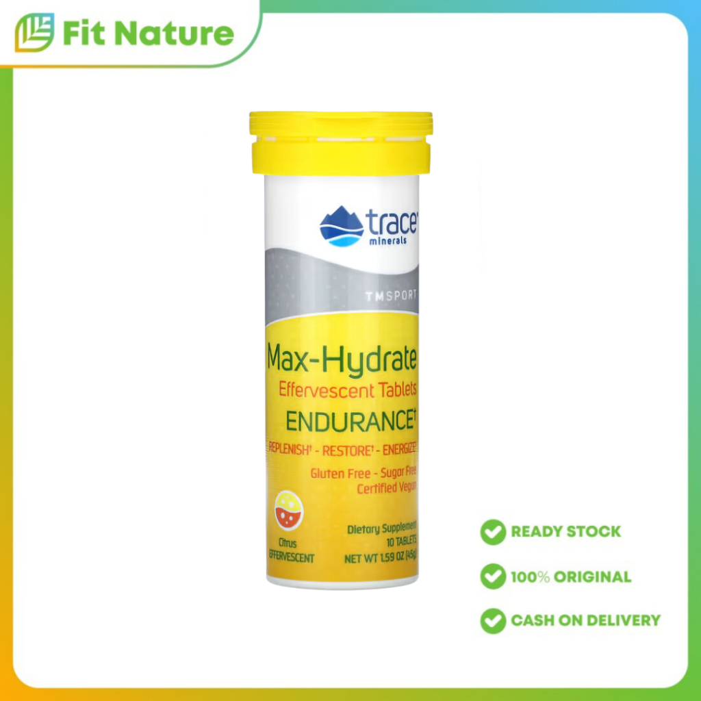 Jual Trace Mineral Max-Hydrate Endurance Citrus Flavor 10 Tablets ...