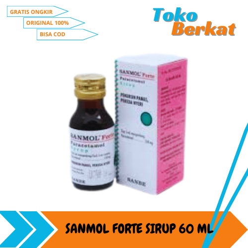Jual SANMOL FORTE SIRUP 60ML / PENURUN PANAS DAN DEMAM / OBAT DEMAM ...