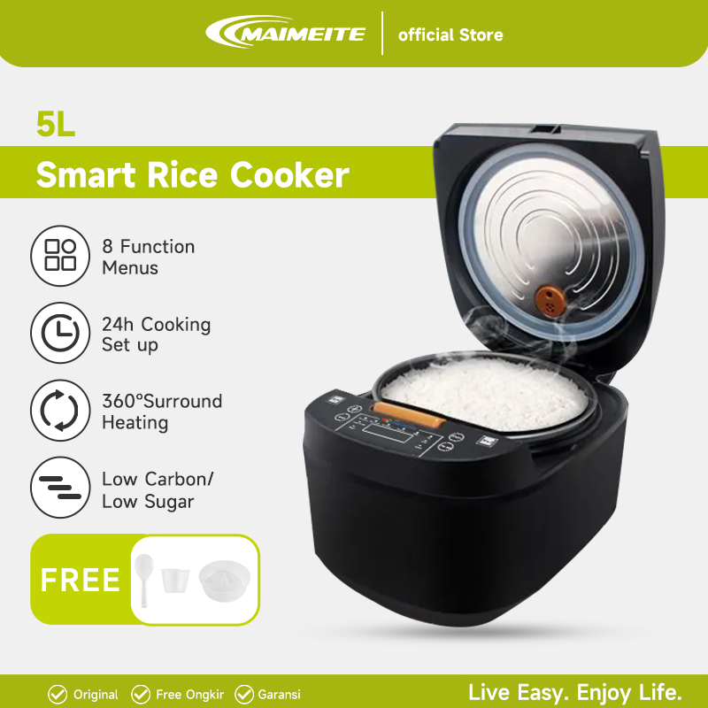 Jual MAIMEITE 5L Rice Cooker Magic Com Free Steamer Penanak Nasi Sehat ...