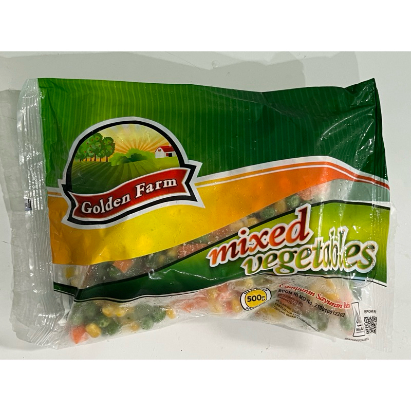 Jual Golden Farm Mixed Vegetables 500gr. Siap saji dan 100% HALAL ...