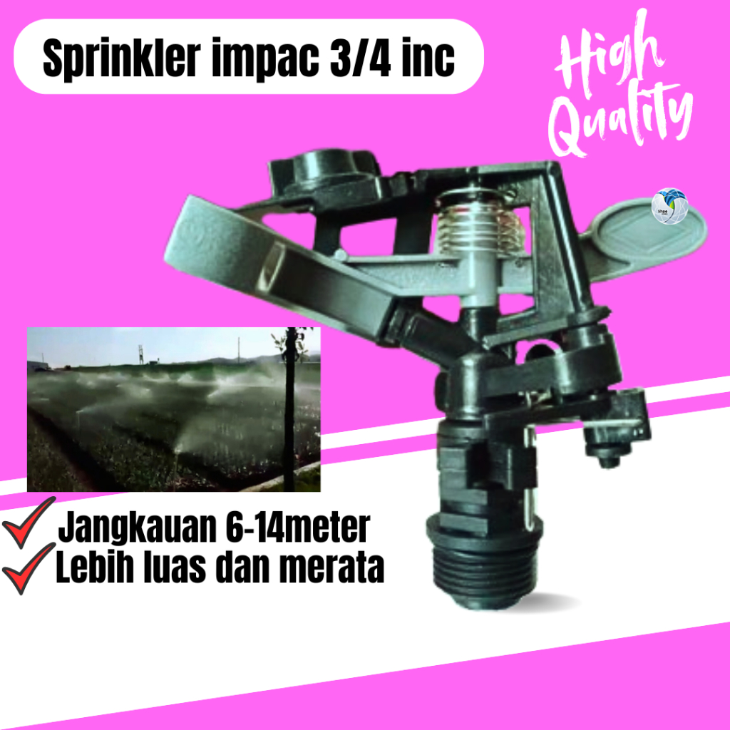 Jual Sprinkler Pertanian Taman Kebun Sprinkler Mutar 360 Derajat Drat 3 ...