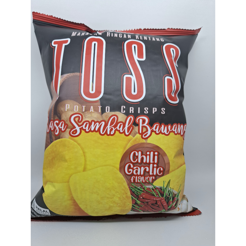 Jual Oishi TOSS / Potato Crisps / Rasa Sambal Bawang 75gr | Shopee Indonesia