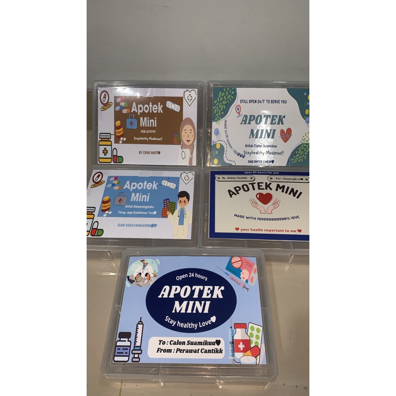 Jual apotek mini untuk pacar 6 Sekat (READY STOK) | Shopee Indonesia