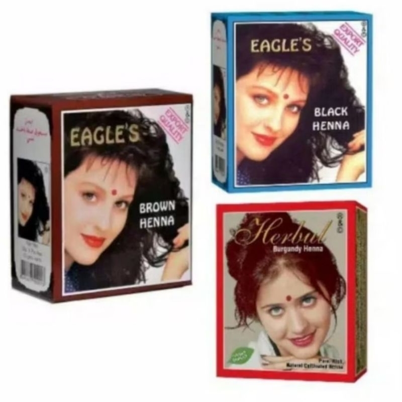 Jual HENNA | Eagle's | Herbal| Pewarna rambut | Shopee Indonesia