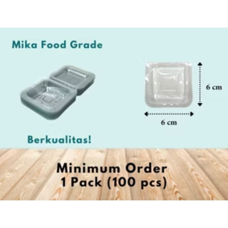 Jual (isi 100pcs) MIKA TOP 7 MIKA KUE KECIL BUNGKUS WADAH TEMPAT ...