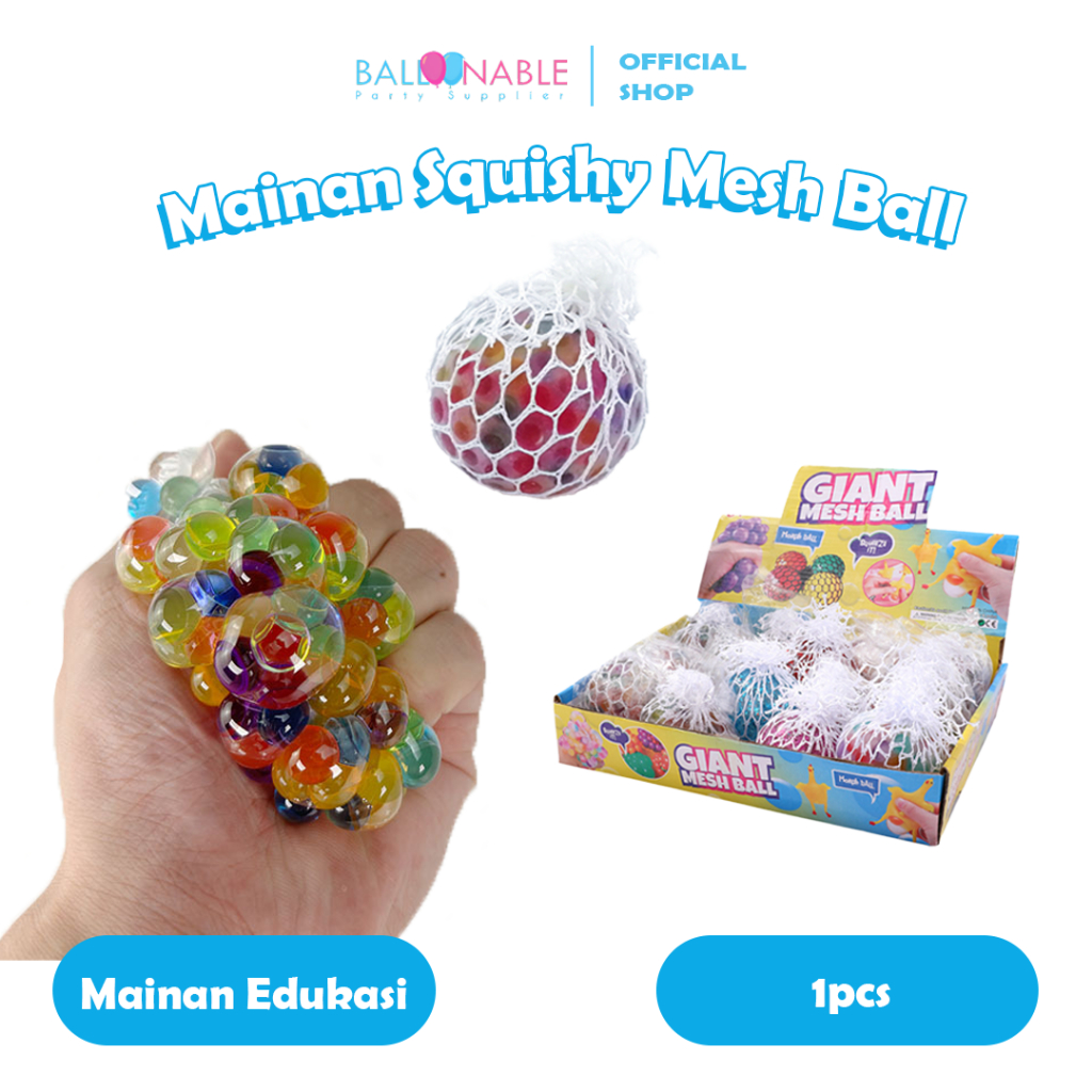 Jual Mainan Sensory Taktil / Squishy / Mesh Ball Bola Pijit Anggur ...