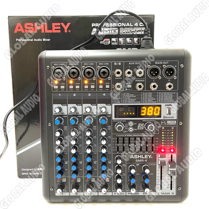 Jual Mixer Audio Ashley SMR 4 Original 4 Channel Bluetooth smr4 Mixing ...