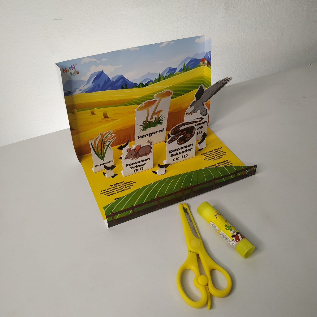 Jual Neenkids Diorama Rantai Makanan Sawah Latihan Belajar Mengenal ...