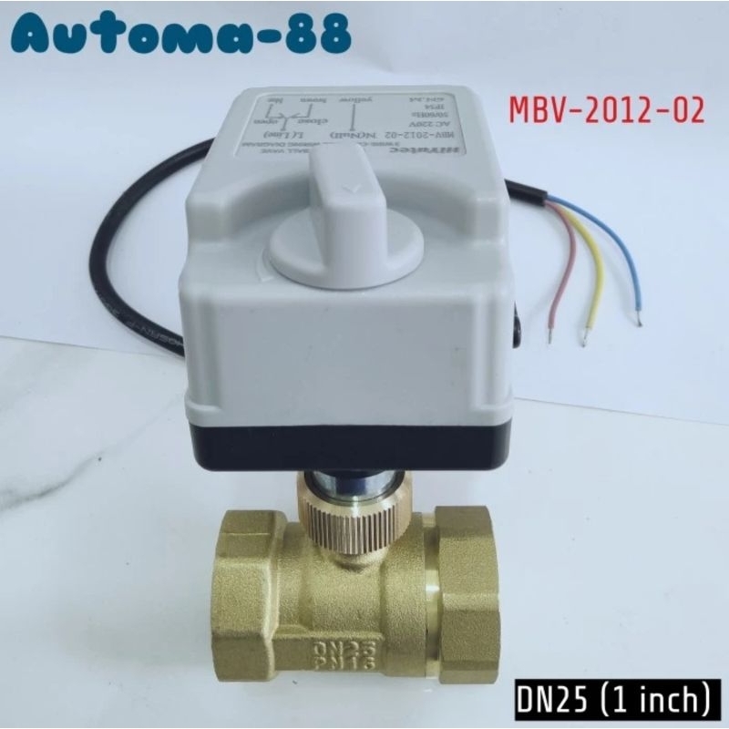 Jual Motorized Flow control Ball Vave 2 Way AC 220V DN15 DN25 DN40 1/2” 1” 1.5” inch | Shopee ...