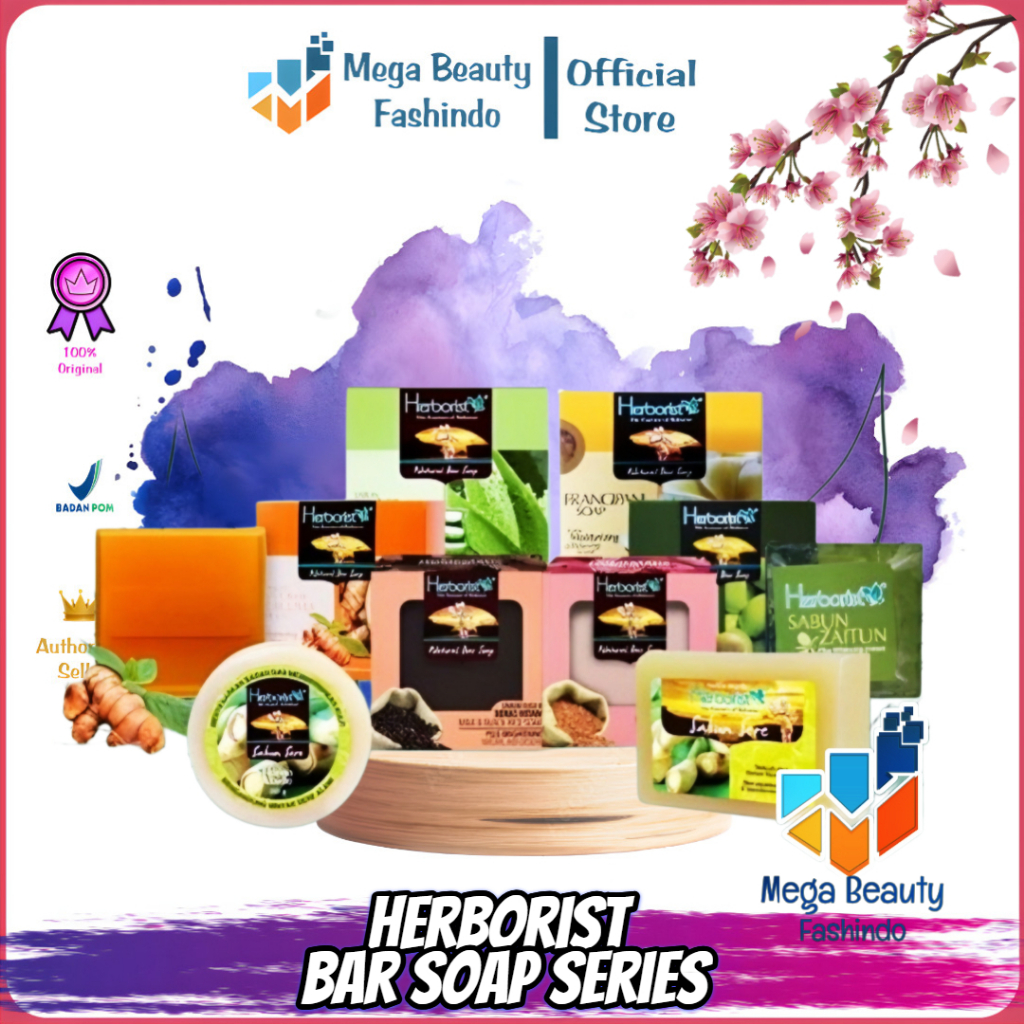 Jual Herborist Natural Bar Soap Sere | Beras Putih | Beras Merah ...