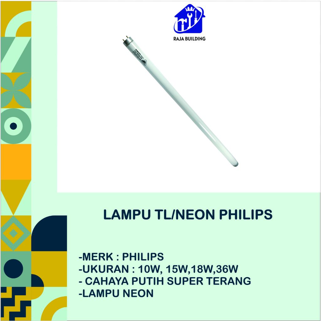 Jual LAMPU TL NEON PHILIPS 18 W /LAMPU NEON/LAMPU TABUNG NEON /LAMPU TL ...