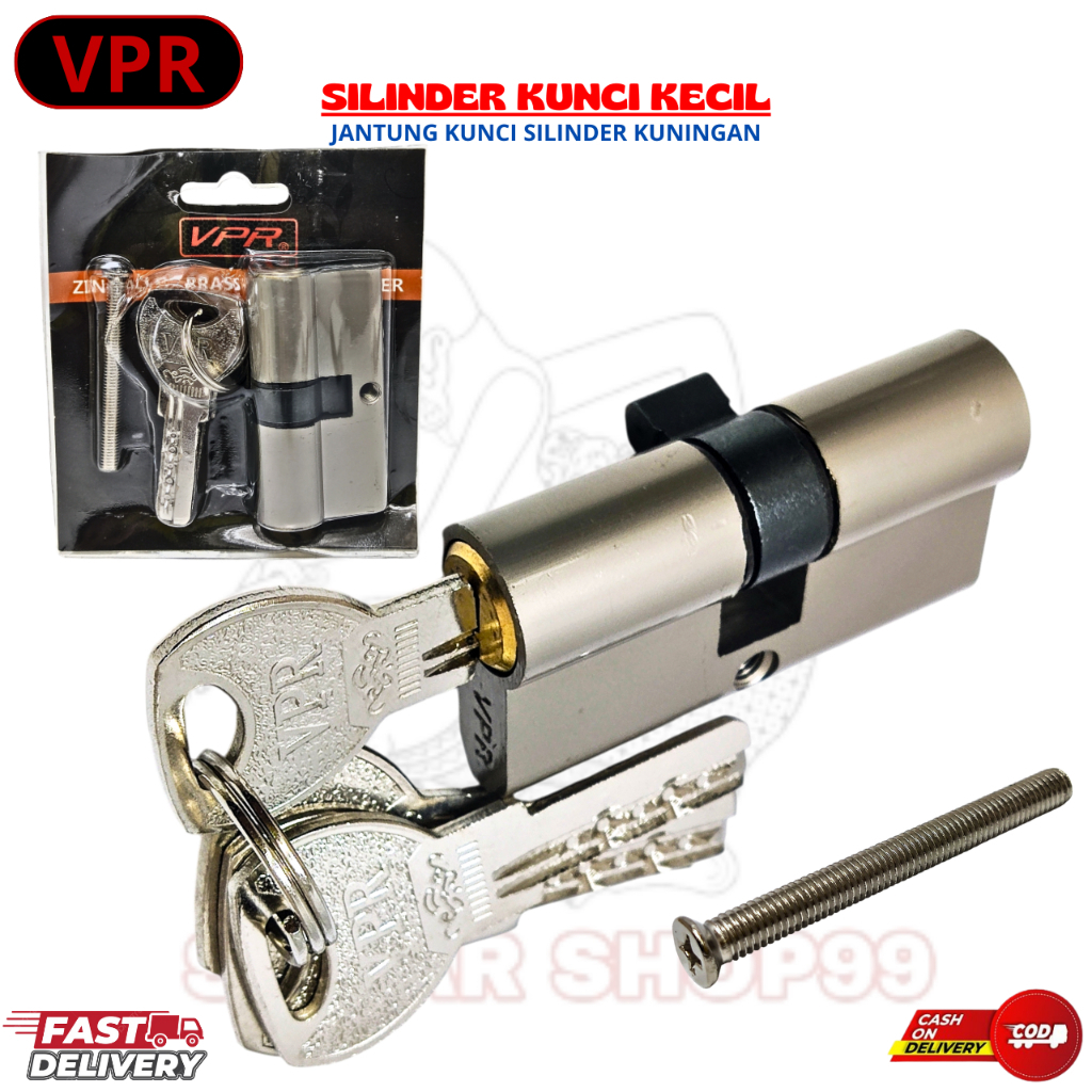 Jual VPR Silinder Kunci Kecil Jantung/anak kunci pintu Bahan kuningan ...