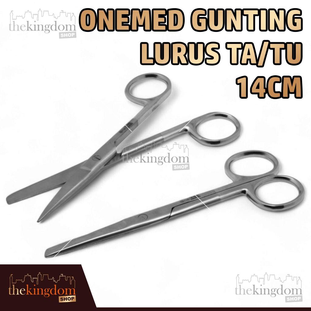Jual Onemed Gunting Operasi Lurus TA/TU 14cm A Tajam Tumpul Scissor ...
