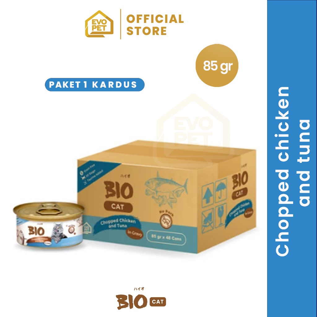 Jual Bio Cat Kaleng Makanan Basah 85gr Paket 1 Dus | Shopee Indonesia