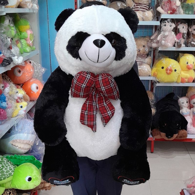 Jual BONEKA PANDA LUCU UKURAN JUMBO PAKAI PITA | Shopee Indonesia