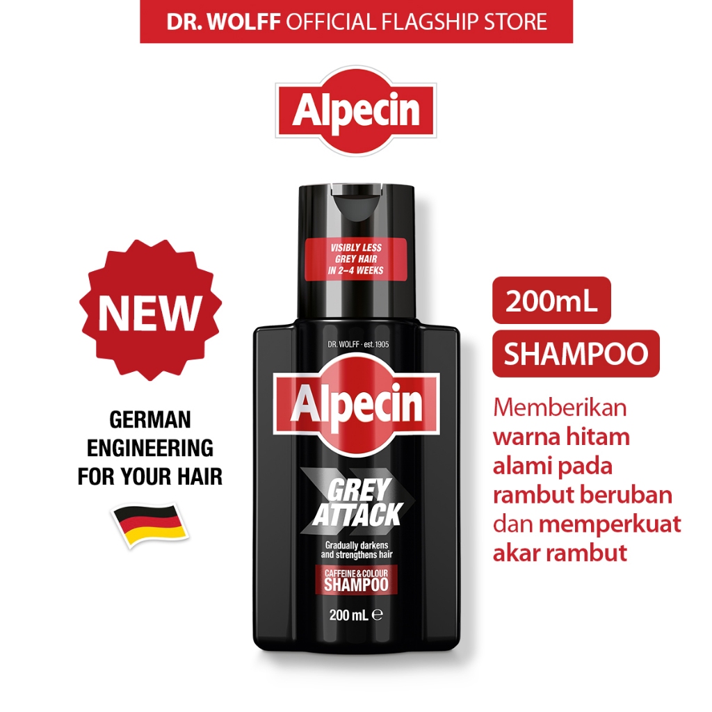 Jual NEW - Alpecin Grey Attack Caffeine & Colour Shampoo 200ml ...