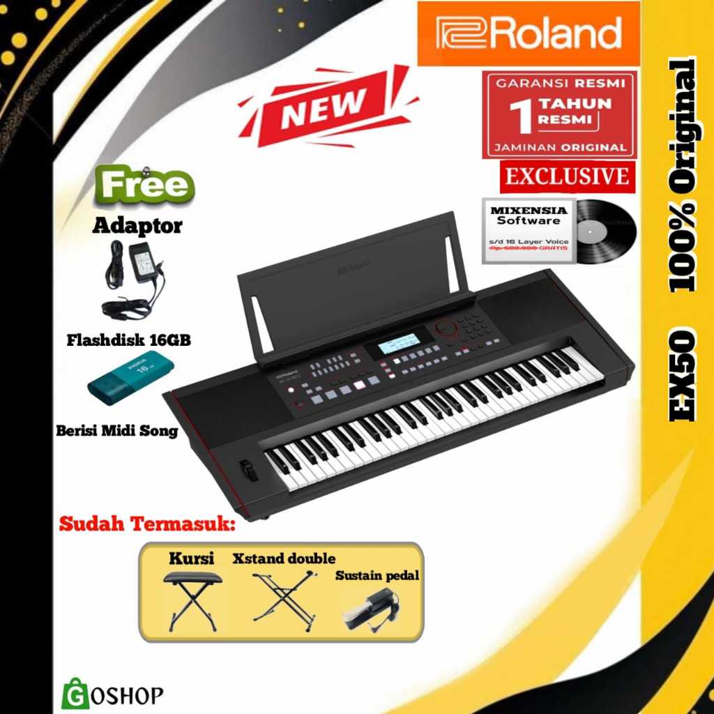 Jual Keyboard Roland EX50 Arranger Keyboard EX 50 EX-50 E X50 Original ...
