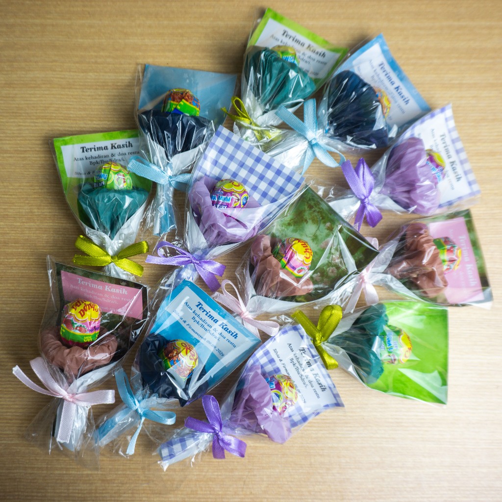 Jual SOUVENIR BUKET PERMEN ISI 40 PCS | BISA REQUEST UCAPAN | SOUVENIR ...