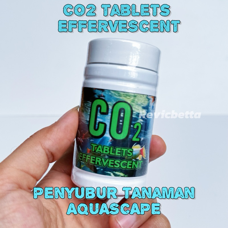 Jual CO2 Tablet 1 Botol isi 100 Untuk Tanaman aquascape | Shopee Indonesia