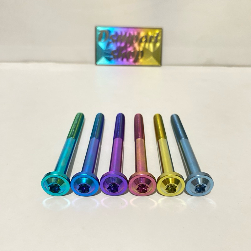 Jual Baut Titanium M8x80 Big Head Drat 12 Panjang 8cm Original Titanium GR5 | Shopee Indonesia