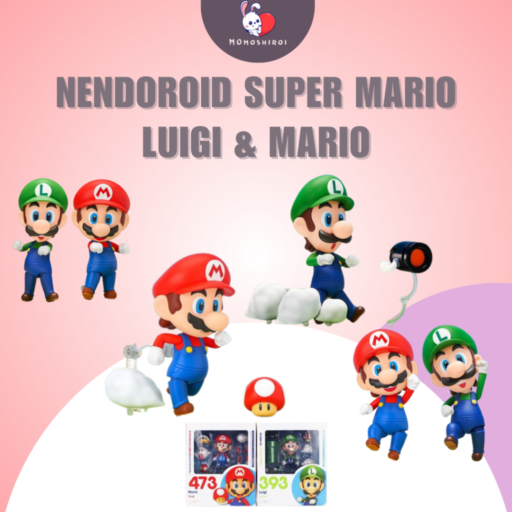 Jual Nendoroid Mario Luigi 473 393 Nendo Super Mario Bros Action Figure ...