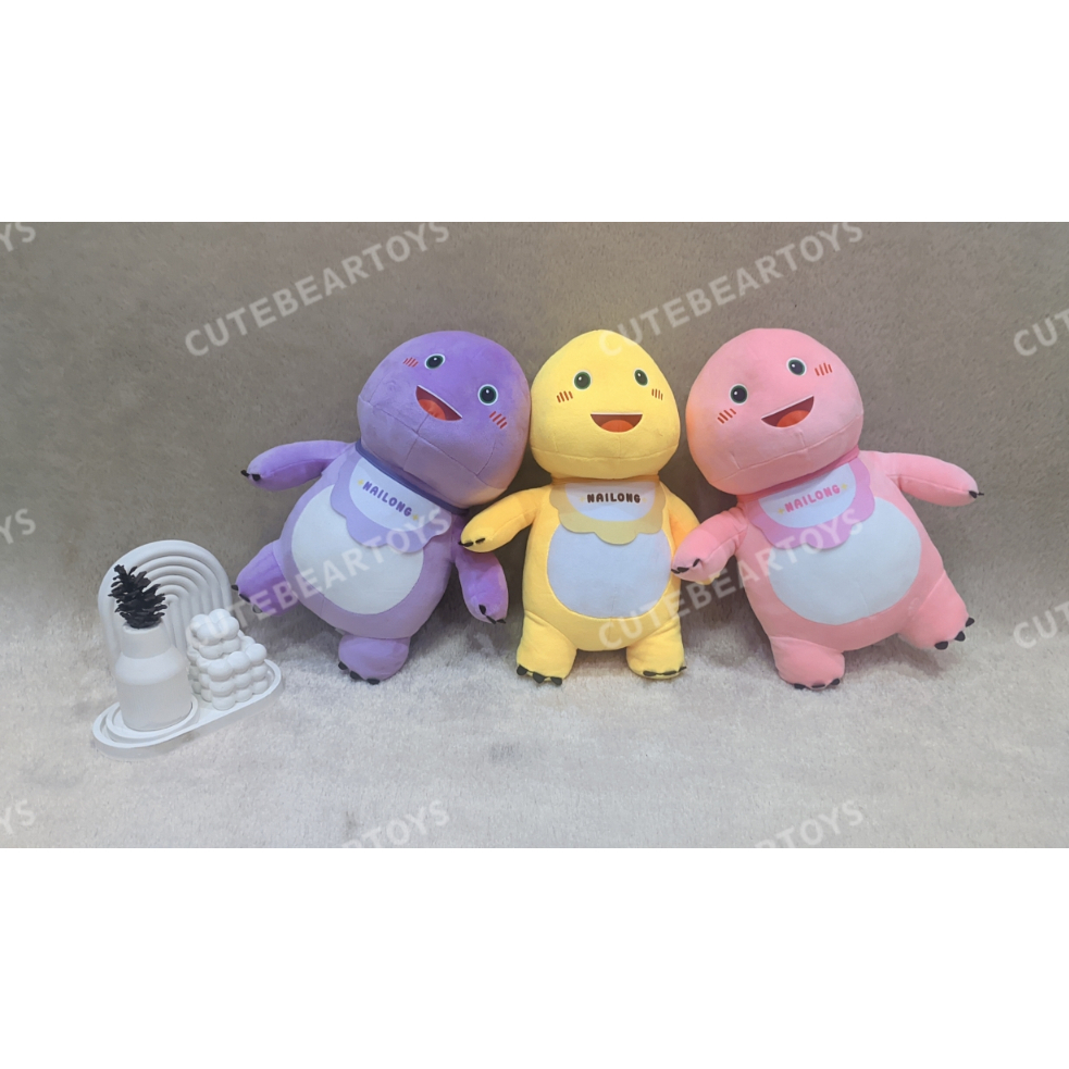 Jual Boneka Dino Nalong Spandex Dino Nailong Celemek Ukuran L | Shopee ...