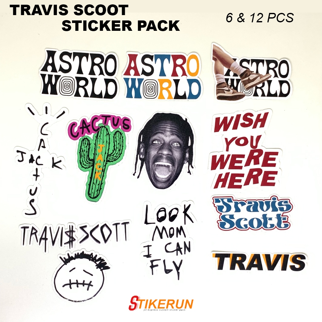 Jual Stiker Pack Travis Scoot Untuk Laptop, Tumbler, Motor dan Mobil ...