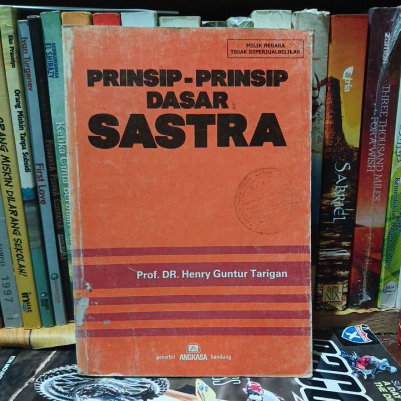 Jual Buku lama eks perpus. prinsip-prinsip dasar sastra. | Shopee Indonesia