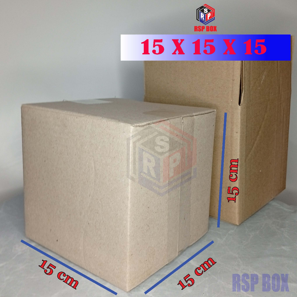 Jual Kardus packing ukuran 15x15x15 cm karton box packaging kemasan ...