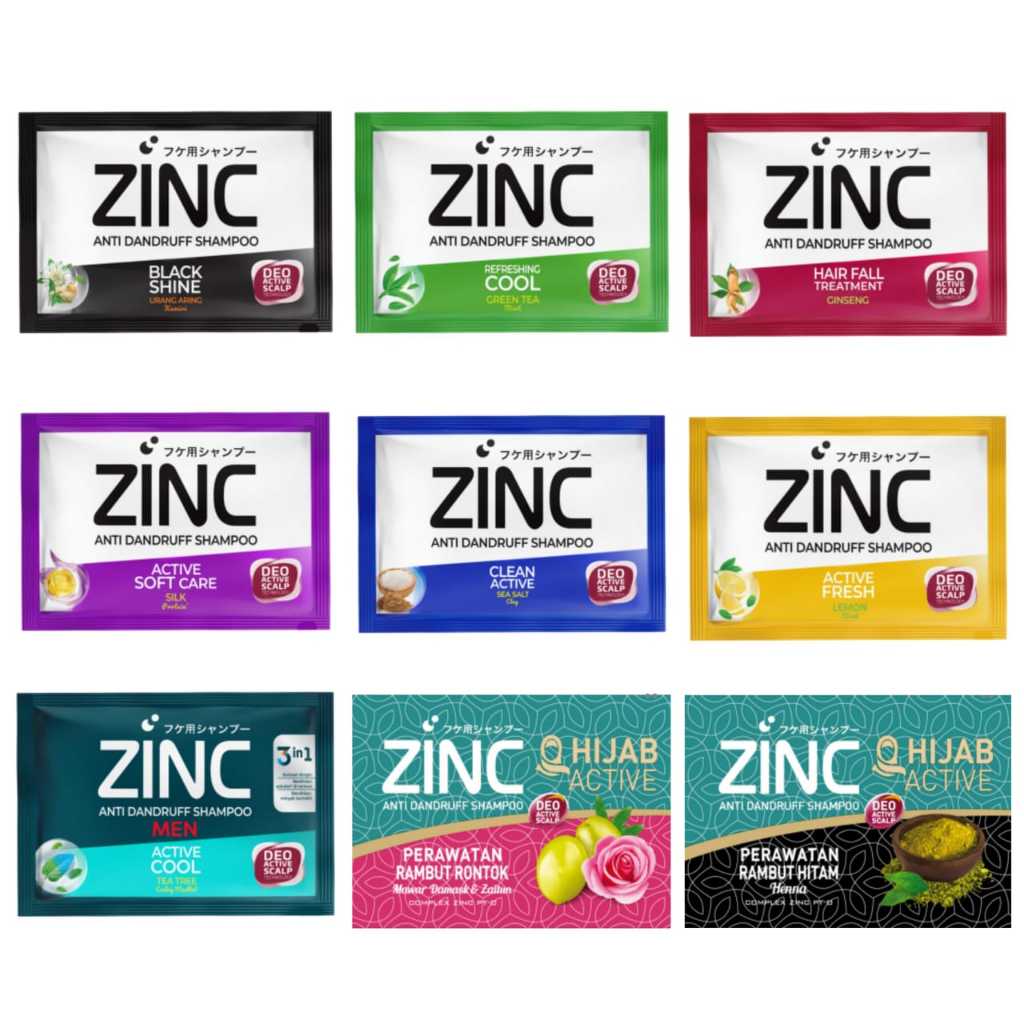 Jual SAMPO ZINC SACHET / 1 RENCENG ISI 12 / 10ML | Shopee Indonesia