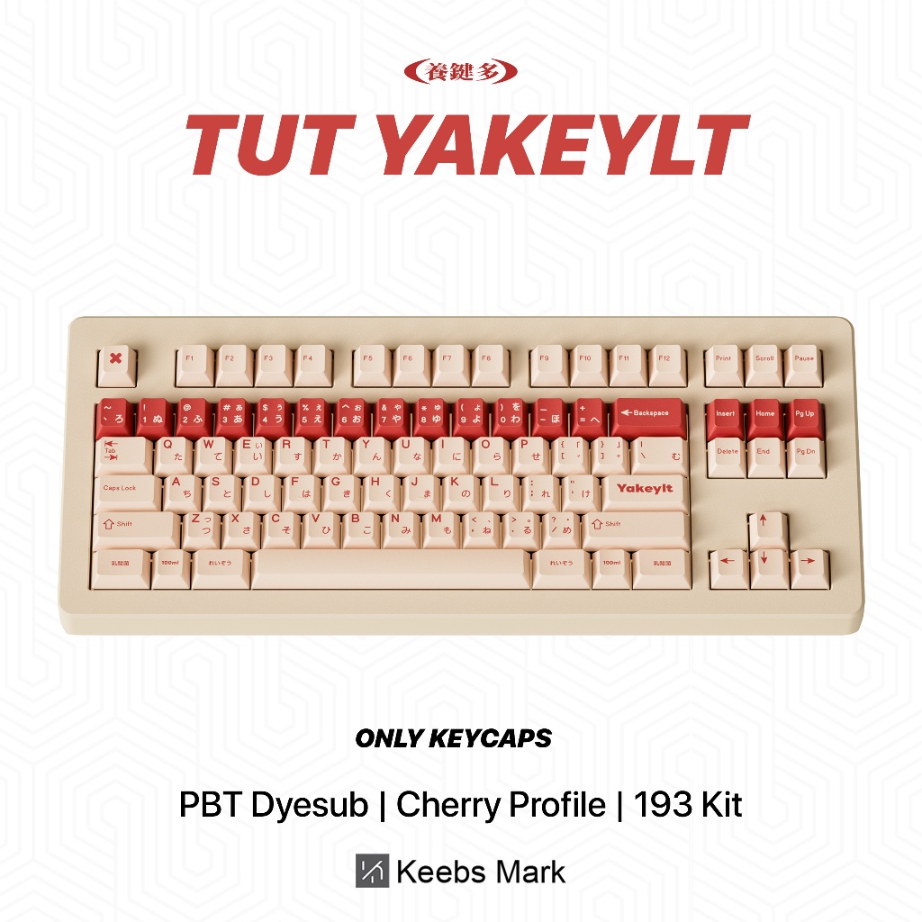 Jual TUT Yakeylt PBT Dyesub Cherry Profile 193 Keys Keycaps | Shopee ...