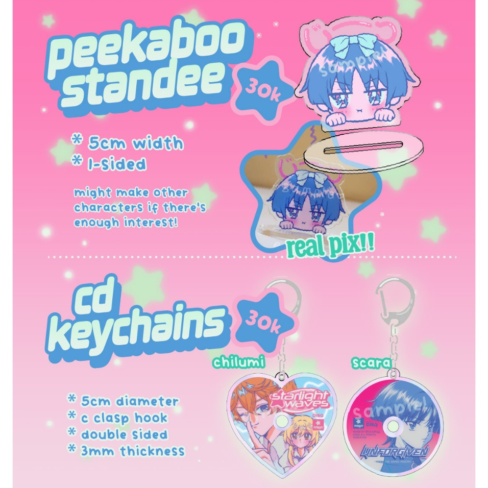 Jual (ALL 30K) Peekaboo Standee & CD Keychain Genshin Fanmerch | Shopee ...