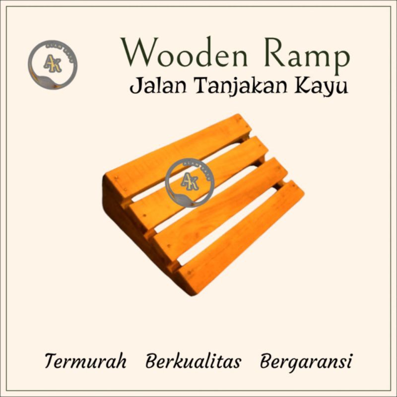 Jual Wooden ramp tanjakan motor kayu jembatan 45cm tanjakan kayu motor ...