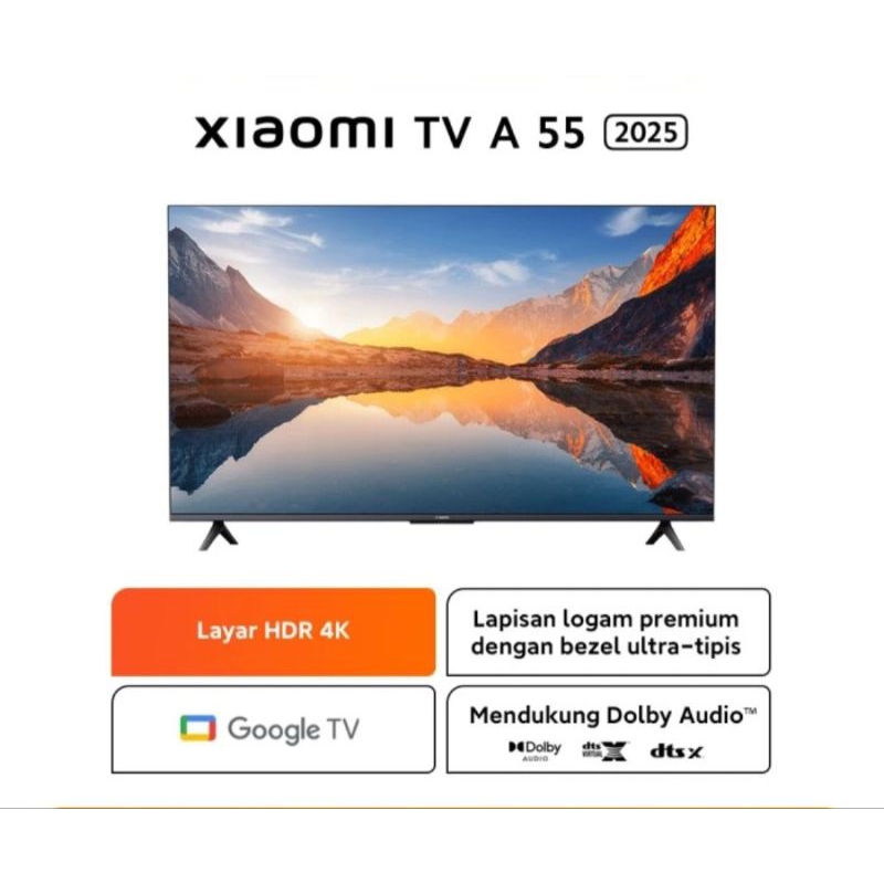 Jual SMART TV XIAOMI 55 INCH LAYAR UHD 4K A 55 2025 GARANSI RESMI ...